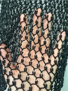 Tops | Beaded Crochet Crop Tank | Poshmark